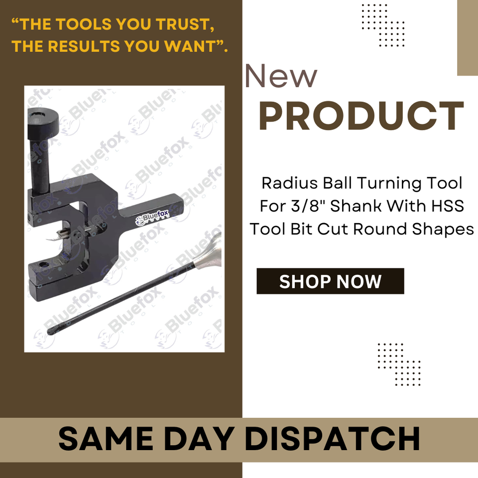 Radius Lathe's Ball Turning Tool For 3/8" Shank With HSS Tool Bit Cut ...