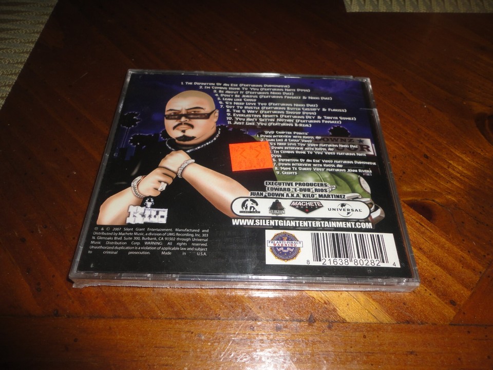 Chicano Rap CD & DVD DOWN aka KILO The Definition of an Ese - Fingazz ...