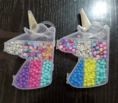 Unicorn Bracelet Bead Kit Make Own Jewelry Box Kit Arts Crafts Case | eBay