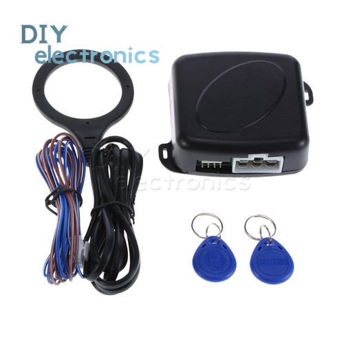 12V Car Ignition Switch Push RFID Keyless Entry Remote Starter System ...