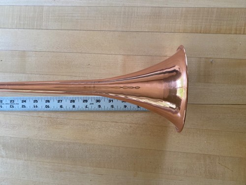 48" Tall Copper Hunting Horn For Display"Vintage " | eBay