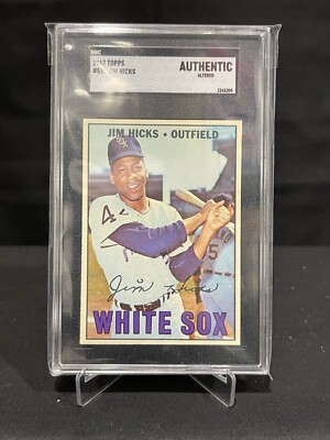 1967 topps #Card 532 Jim Hicks (sgc authentic altered) white sox | eBay