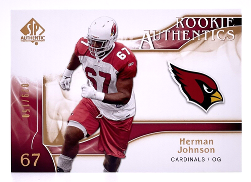 2009 SP Authentic - Rookie Authentics Herman Johnson #202 Copper /150 ...