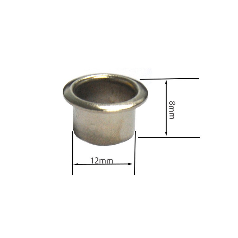 20Pcs Drum Air Vent Grommet Nickel Chrome 12x8mm | eBay