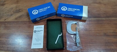 NIB NEW Precision Brand Micrometer 1-2 Inch Solid Frame W/C,L,R,V Model ...