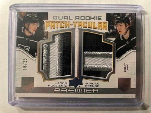 22-23 Premier Hky Dual Rookie Patch-Tacular Chest Logo J.Moverare J ...