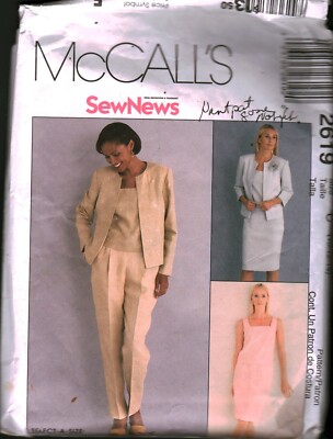 2619 Vintage McCalls SEWING Pattern Misses Jacket Top Pants Skirt ...