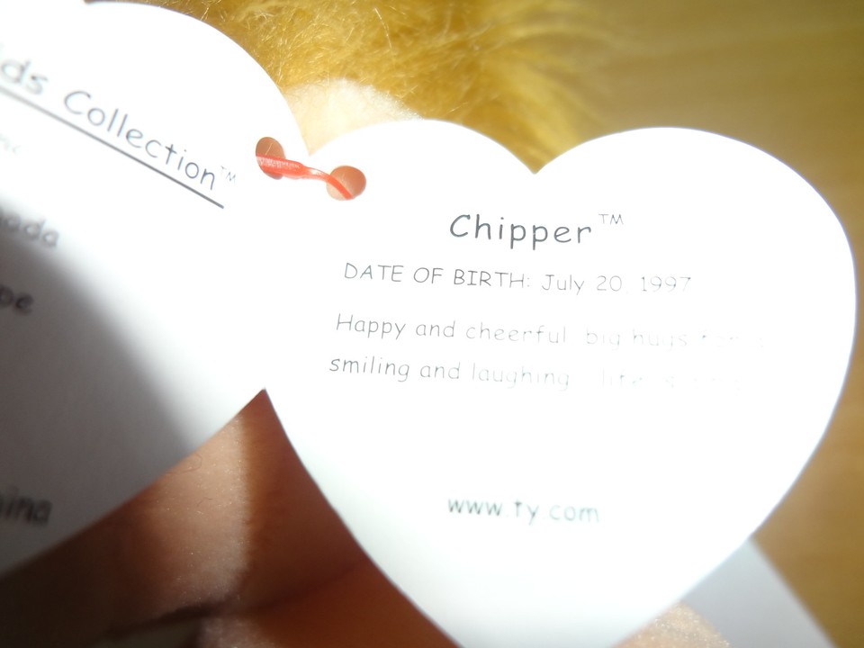 Original TY Beanie Kids - Chipper boy | eBay