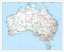 DETAILED MAP OF AUSTRALIAN ROADS AUSTRALIA AUS ATLAS WALL PRINT PREMIUM ...