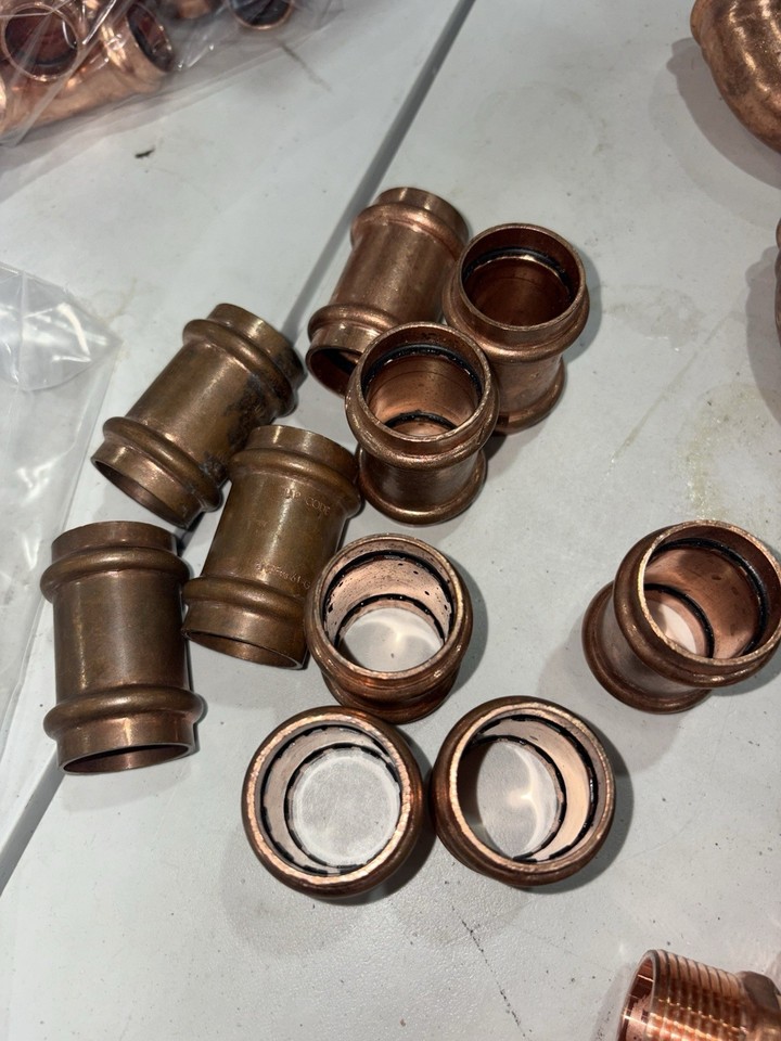 (Lot of 83) Nibco 1” Propress Fittings Adapters Valves Couplings 90’s ...