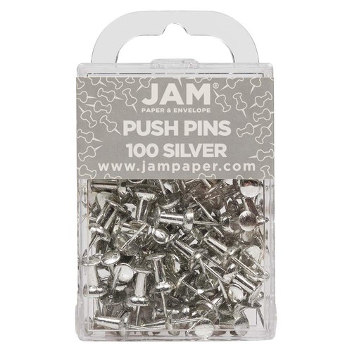 Colorful Push Pins - Silver Pushpins - 100/Pack 700112166082| eBay