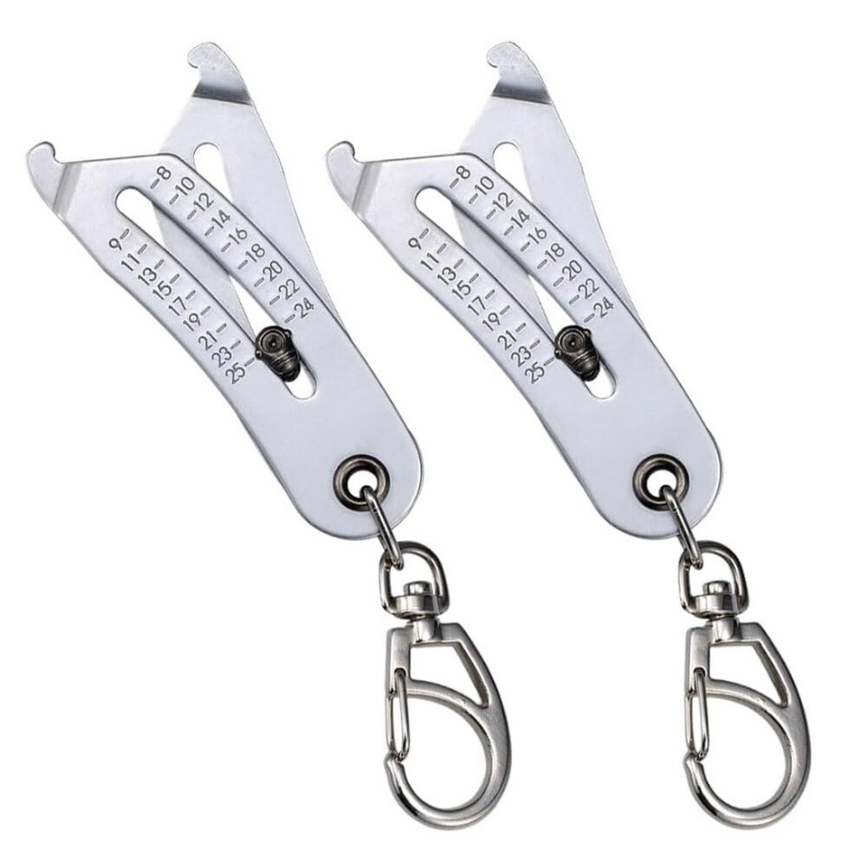 Nut Bolt Head Size Catcher Keychain Nut & Bolt Head Sizer for Engineer ...