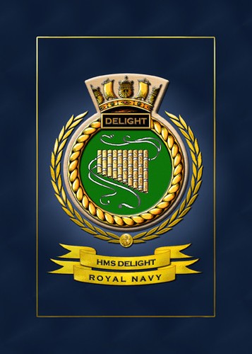 HMS DELIGHT FRAMED SHIPS CRESTS - HUNDREDS OF HM SHIPS IN STOCK | eBay UK