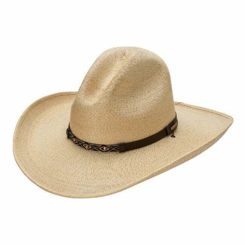 Stetson Gus Palm Leaf Straw Cowboy Hat - Calhoun | eBay