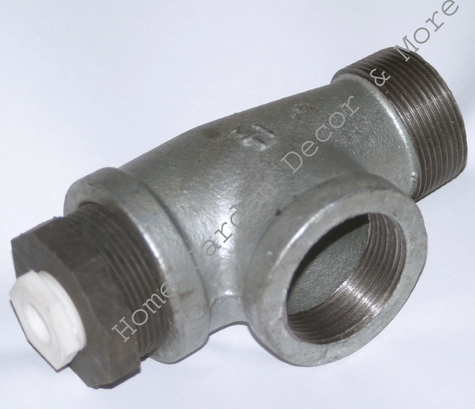 Pro Plumber 1.5" Galvanized Steel Discharge Tee T 1-1/2" item 72880 | eBay