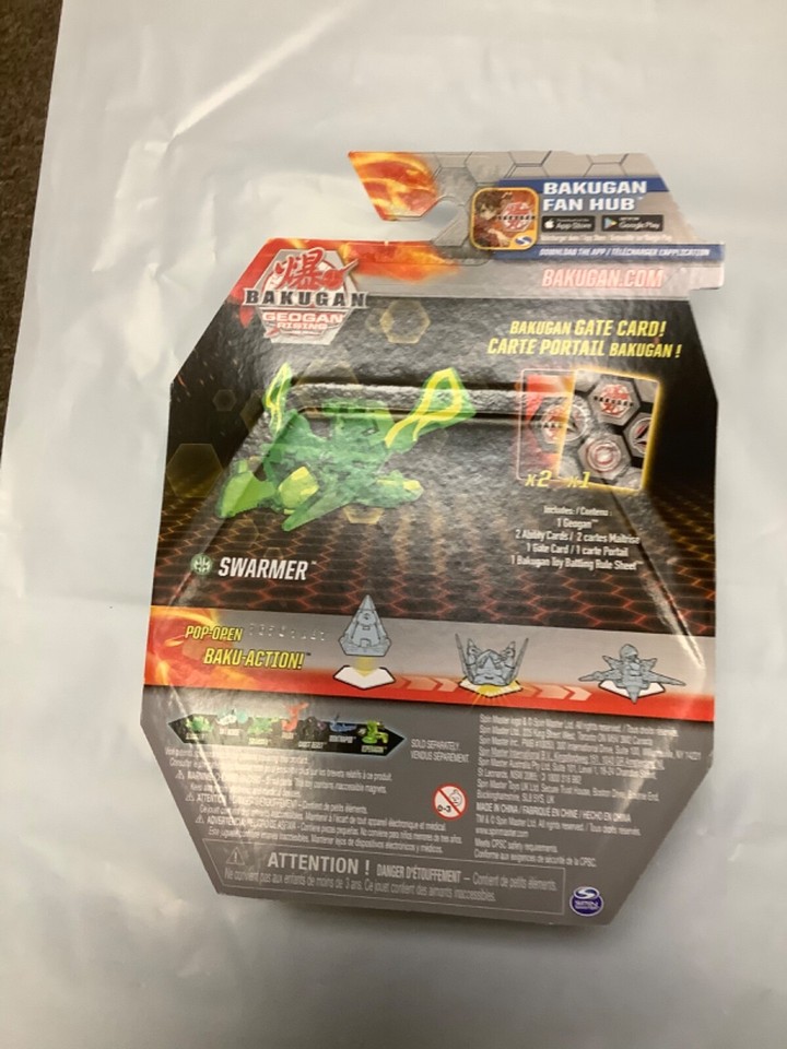 Bakugan Geogan Rising- SWARMER w/ Gate Card - Viloch Combiner NEW | eBay