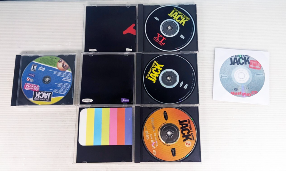 Lot of 4 Vintage PC You Don't Know Jack CDROM Trivia Video Games Sierra ...