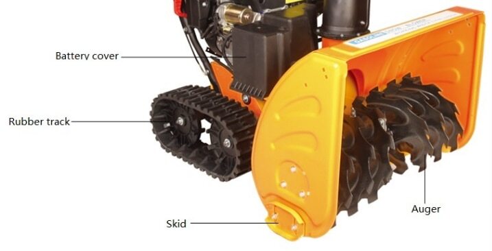 Universal Fitment Snow Blower Rubber Track Snow Sweeper Kid UTV Buggy ...