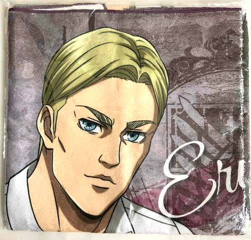 Attack On Titan Microfiber Collabo Towel Erwin Smith 72x52cm AOT Anime ...