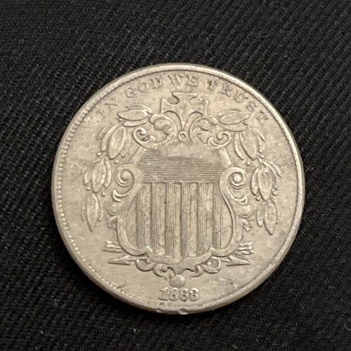 1868 Shield Nickel Extremely Fine XF Details B06 | eBay