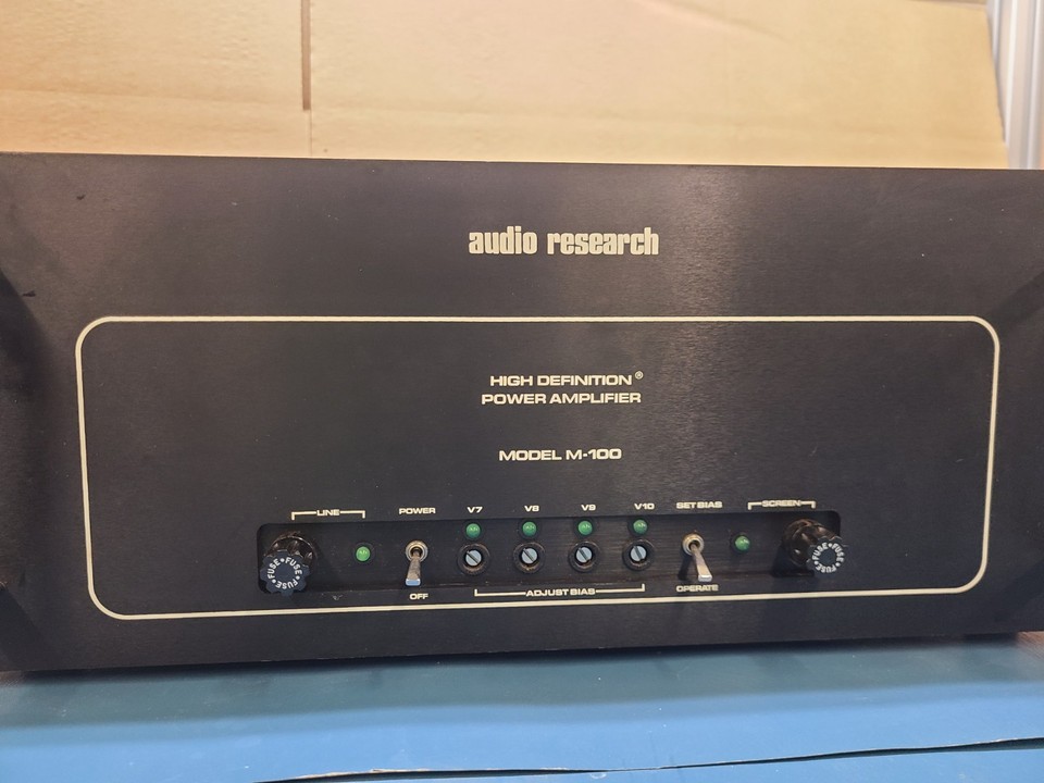 PAIR Audio Research M-100 High Definition Power Amplifier TESTED Stereo ...