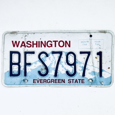 United States Washington Evergreen Passenger License Plate BFS7971 | eBay