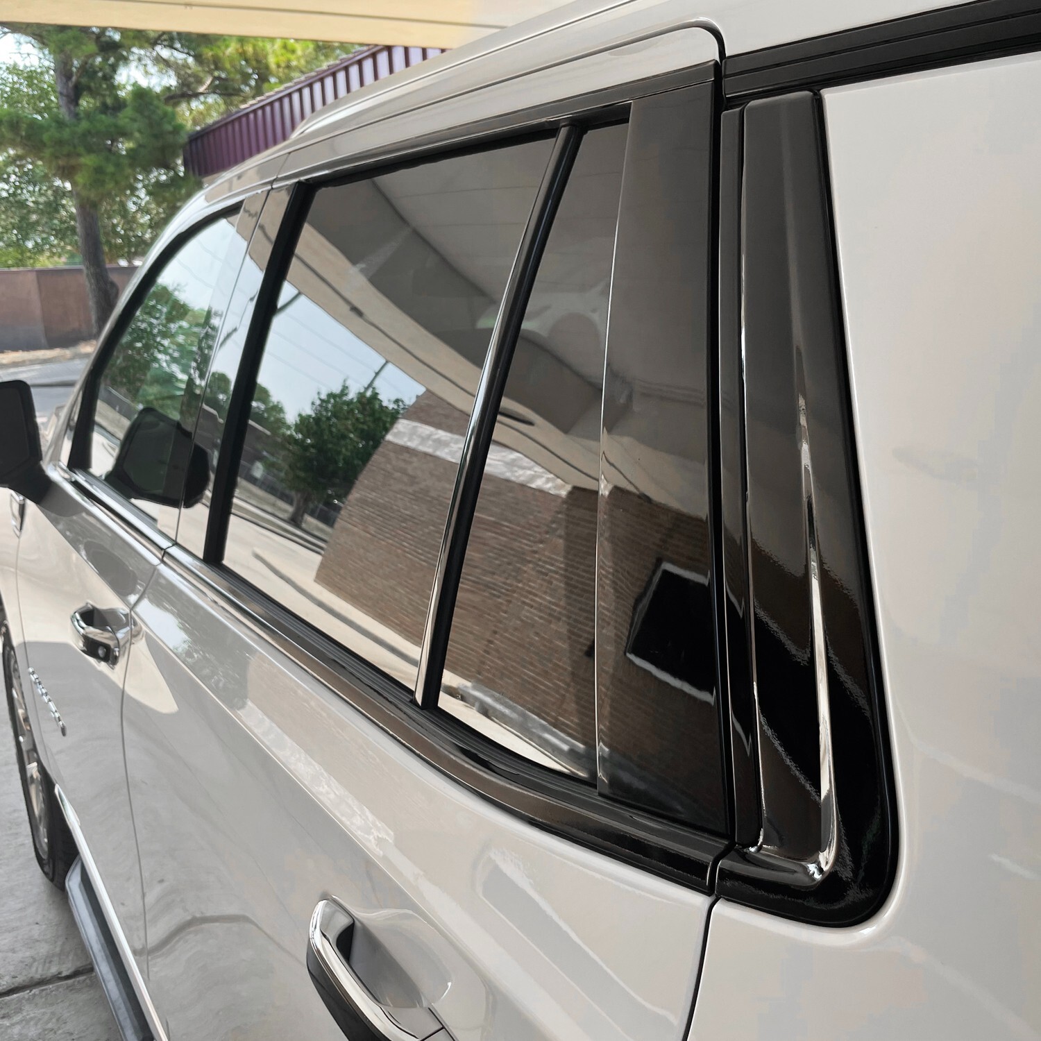 Chrome Delete Blackout Vinyl Overlay for 2021-24 GMC Yukon Window Trim ...