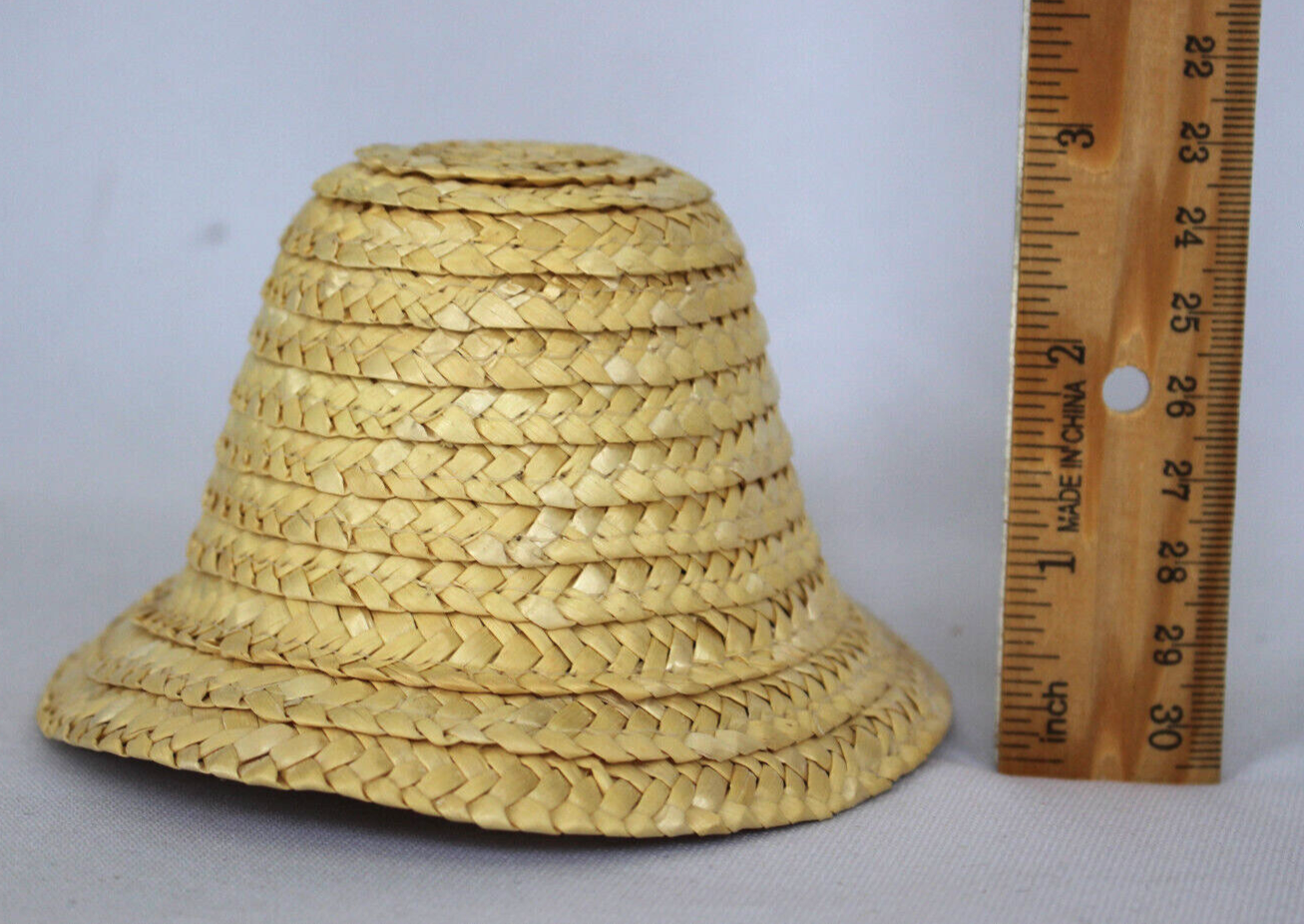 Set of 2 NEW Natural Straw Hat Bonnet Fashion Accessory For Doll Easter ...
