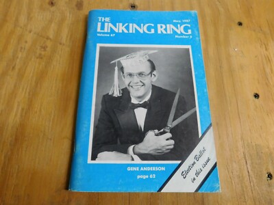 The Linking Ring Magic Magazine Magician Gene Anderson May 1987 67-5 | eBay