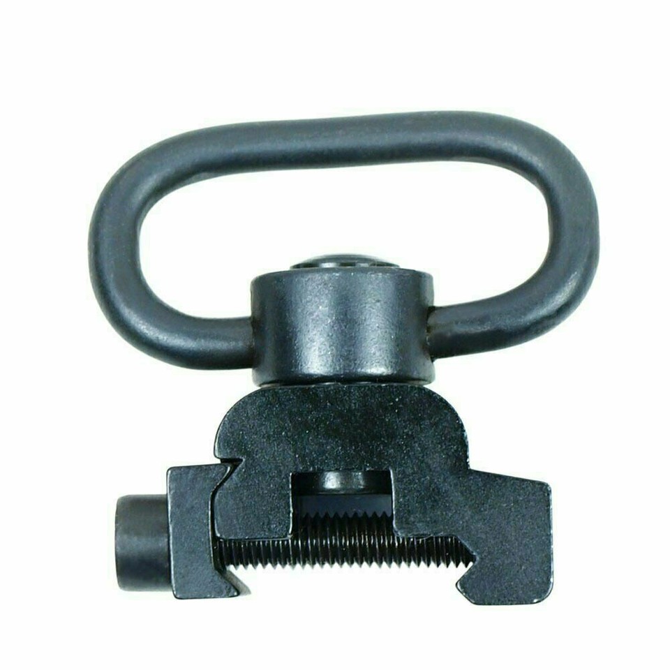 Quick Release Detach QD Sling Swivel Attachment w/ 20mm Picatinny Rail ...