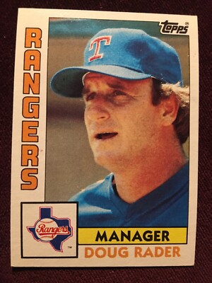 1984 Topps #412 Rangers Manager Doug Rader Baseball Card | eBay