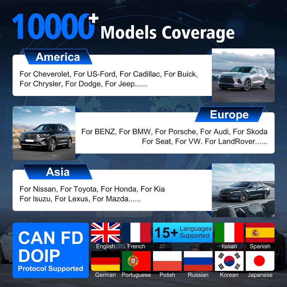 XTOOL IP616 V2.0 OBD2 Scanner Key Programming Full System Scan Tool ...