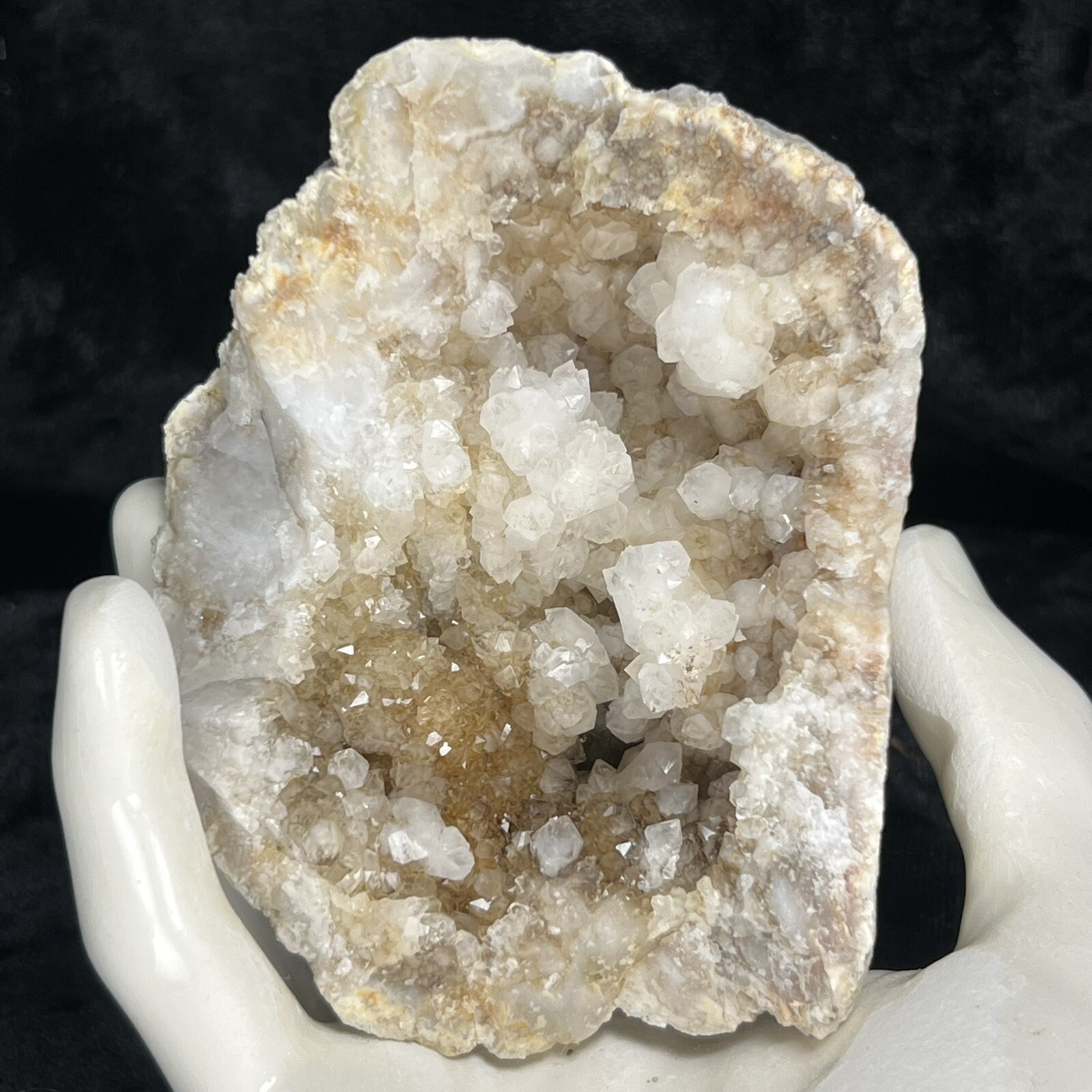 3-3/4” Natural Quartz Crystal Cluster GEODE Smoky Iron Citrine | eBay