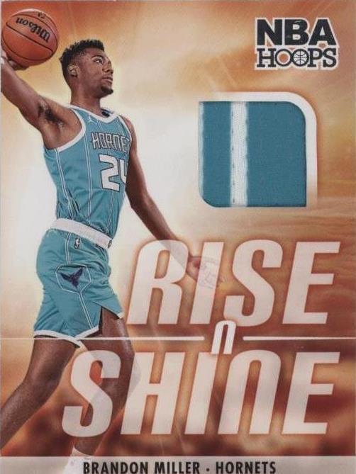 2023-24 Panini NBA Hoops - Rise N Shine Memorabilia Brandon Miller #RS ...