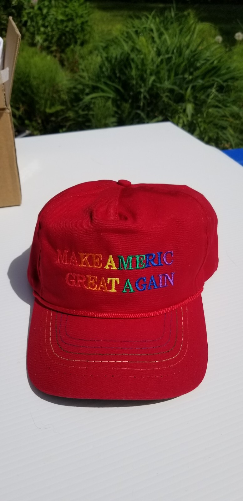 Official MAGA hat rainbow pride misprint rare NIP Trump 2020 Gay Lgbtq ...