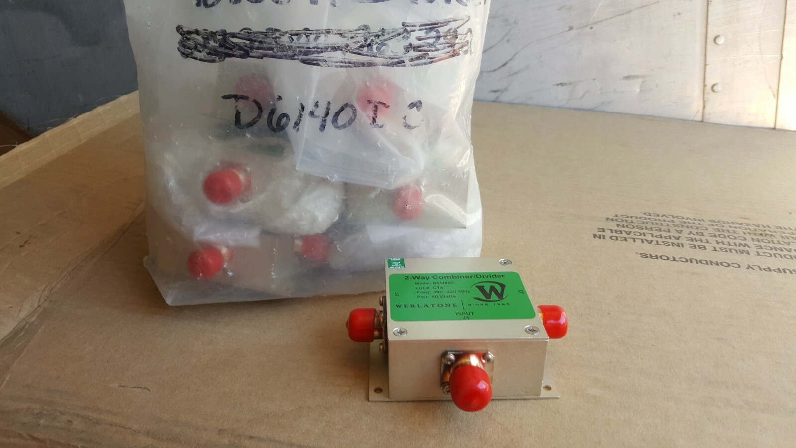 D6140DC WERLATONE RF RADIO FREQUENCY POWER DIVIDER NSN 5985-01-526-9638 ...