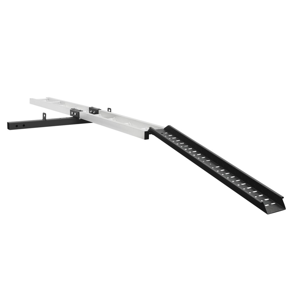 500LBS Hitch-mounted Carrier Motorcycle Bracket with Ramp For Dirt Bike ...