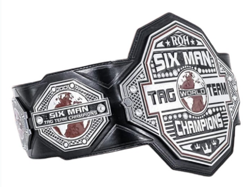 New ROH Six Man Tag Team world Heavy weight wrestling championship Belt ...