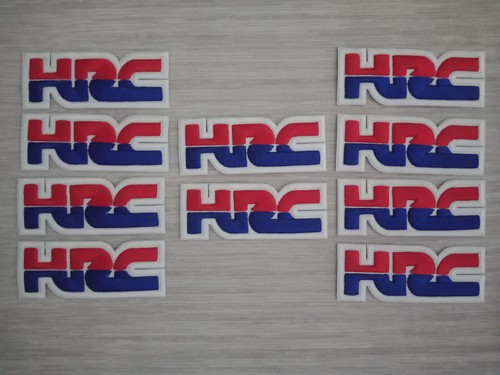 10 pcs Honda HRC MotorCycles Embroidered Patches Iron or Sew Free ...