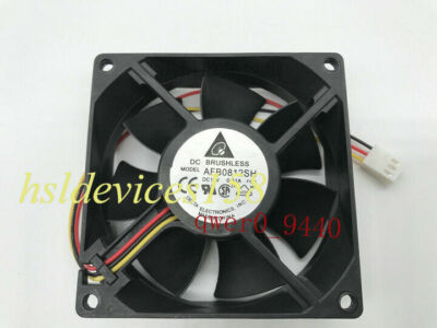 1Pcs Delta AFB0812SH F00 DC12V 0.51A 8025 Double Ball Cooling Fan 3 ...
