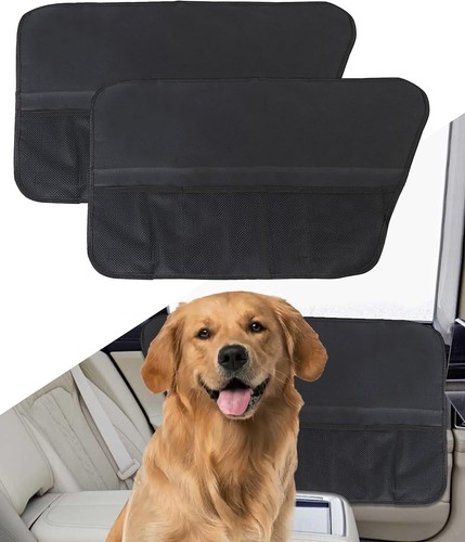 2 Pack Car Door Guard for Dogs Pet Protector for Auto Door Window ...