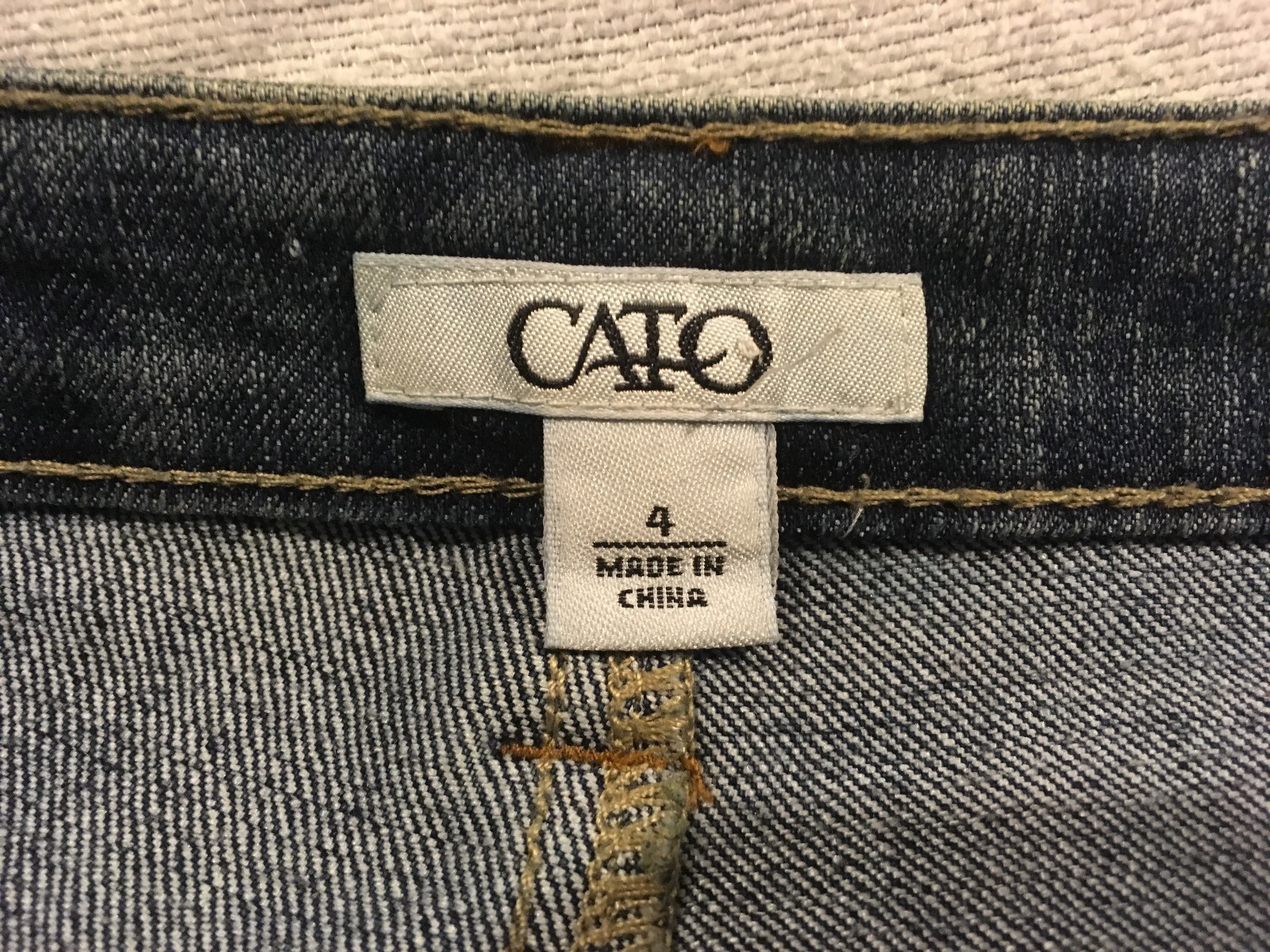 Womens Cato Blue Denim 4 Cotton Denim Straight Leg Low Rise Jeans | eBay