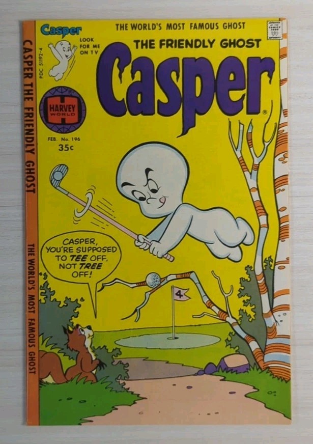 CASPER THE FRIENDLY GHOST #196 (BRONZE AGE - 1978) HIGH GRADE - HARVEY COMICS | eBay
