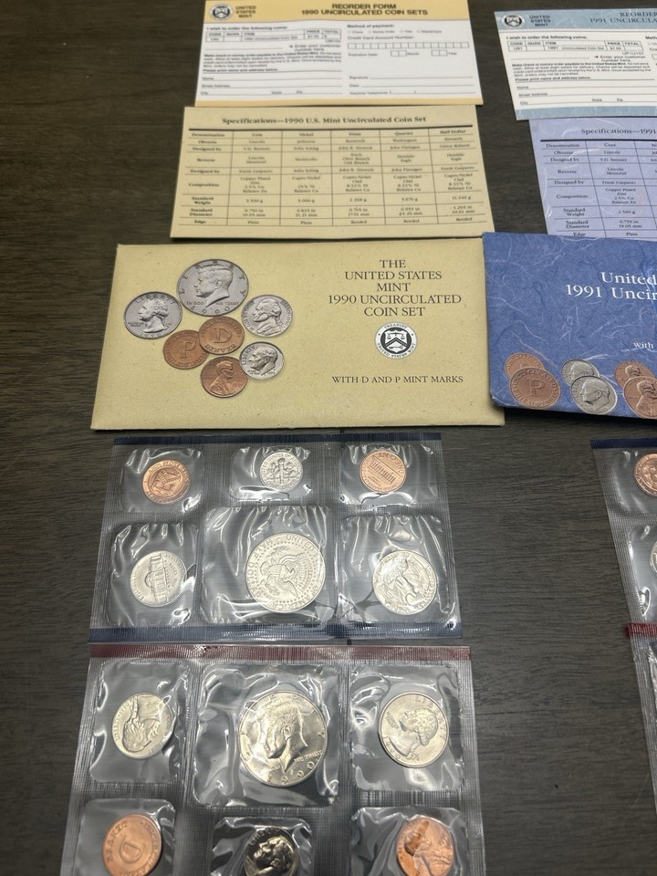 1990–1996 U.S. Mint Uncirculated Coin Set Lot (6 Sets) Complete | eBay
