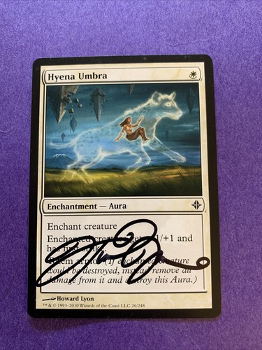 MTG Magic Hyena Umbra Signed Artist Proof Worldwake Howard Lyon | eBay