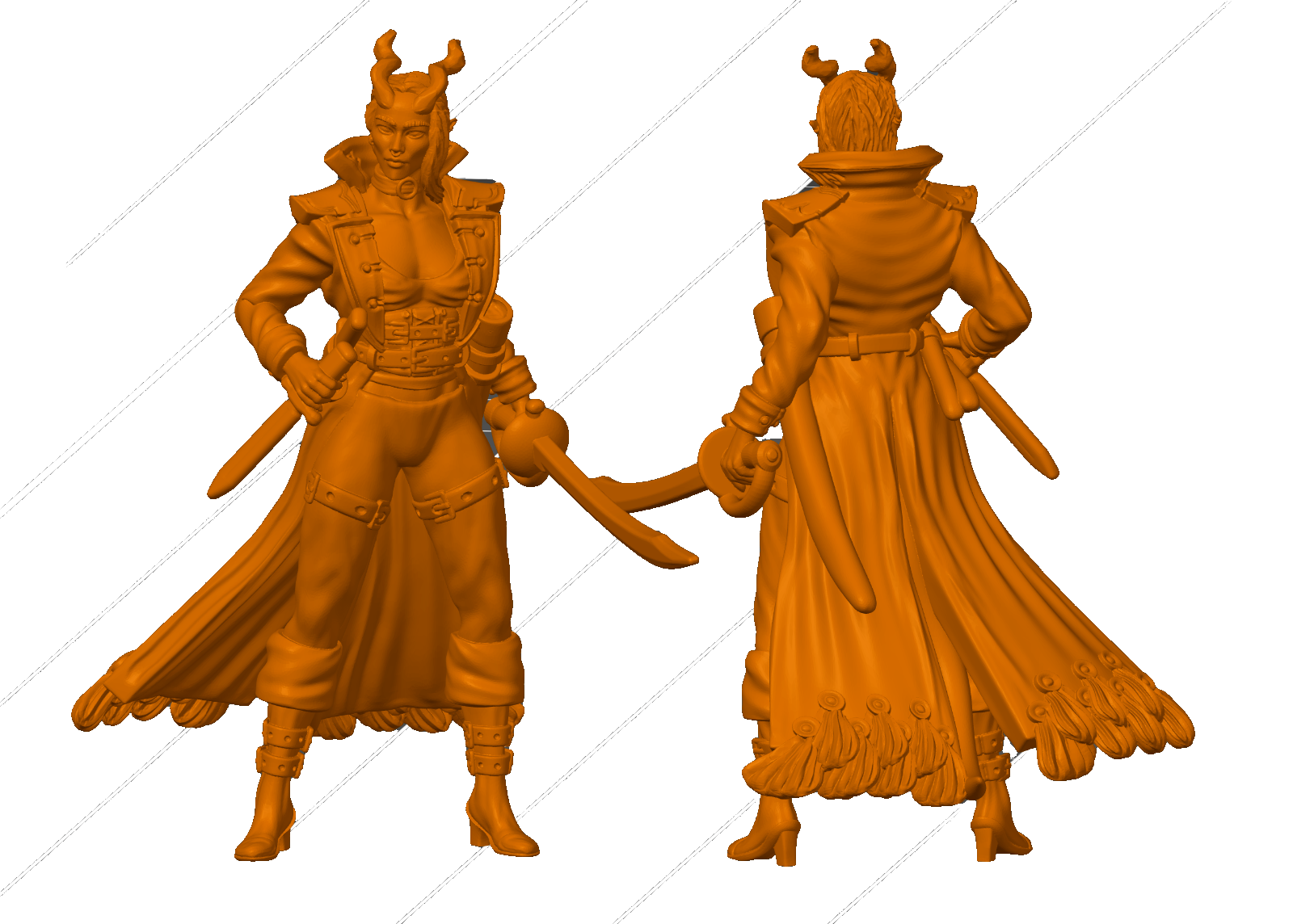 Tiefling Swashbuckler | Pirates Vol. 2 | YourNeighborKnight | Miniature ...