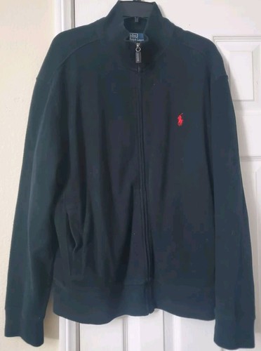 Ralph Lauren Polo Full Zip Cardigan Sweater Men Size M Blue | eBay