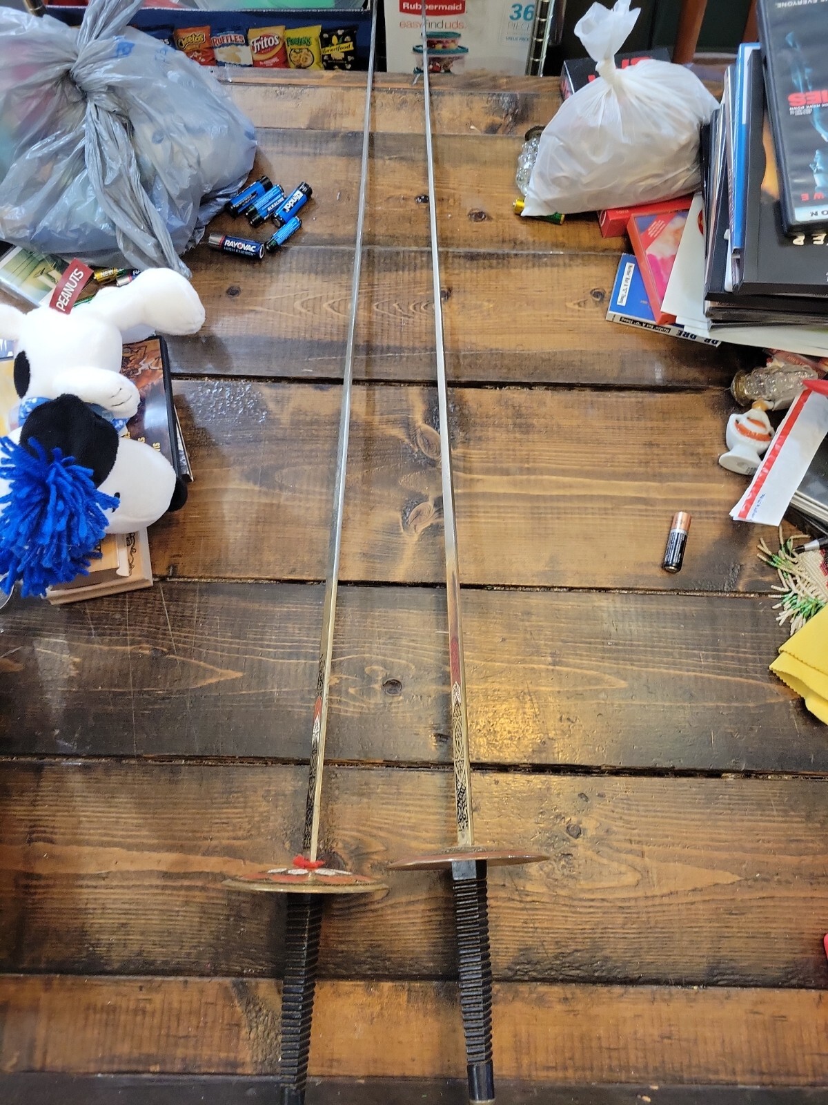 Toledo Vintage Pair of Decorative Spanish Fencing Swords 42” | eBay