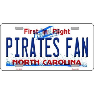 Pirates Fan License Plate Metal Sign Plaque Art Car Truck Wall Home ...