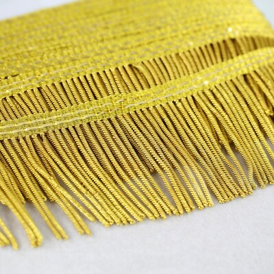 7 cm gold metal bullion Fringe, quality trim Vestment Upholstery ...